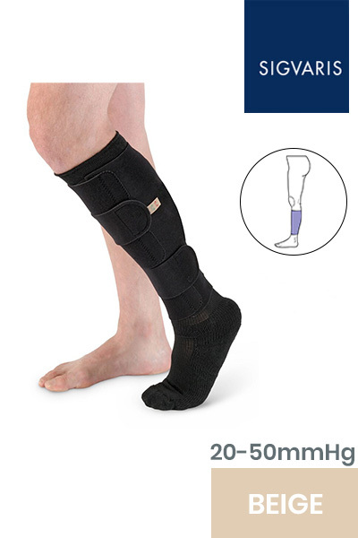 Sigvaris Beige Calf Compression Sleeve - Compression Stockings