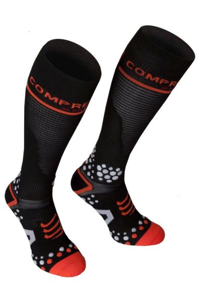 CompresSport V2 Black Full Socks - Compression Stockings