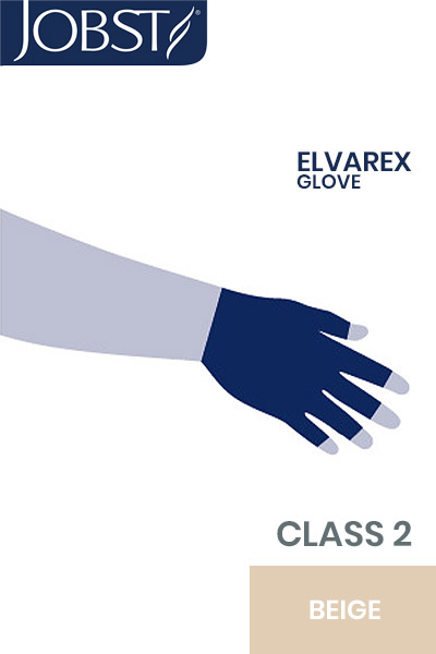 Jobst Elvarex Class 2 Beige Compression Glove - Compression Stockings