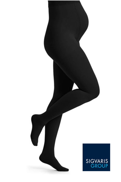 Sigvaris Magic Class 2 Black Maternity Compression Tights - Compression ...